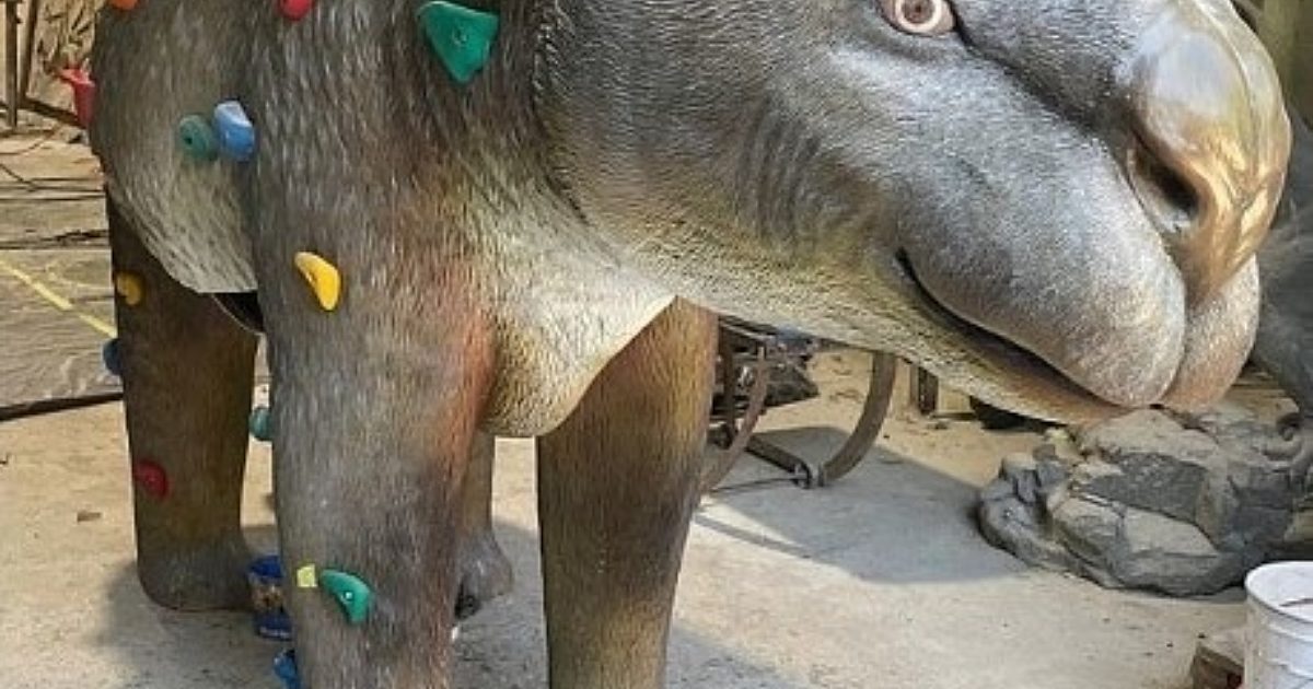 Diprotodon sculpture climb to be unveiled at Hallett Cove reserve ...